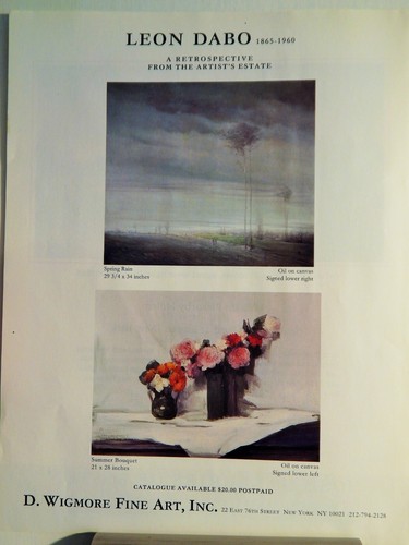 LEON DABO ART PIECE VTG ORIG 1999 ADVERTISEMENT | eBay