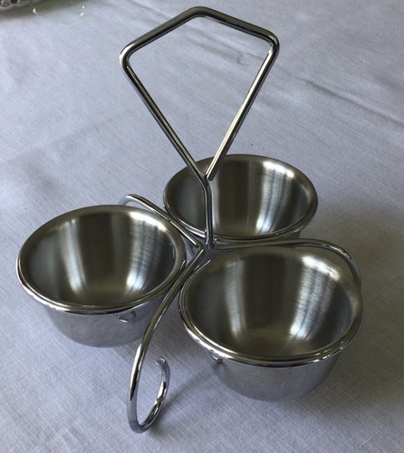 Vintage Stainless Steel Condiment Caddy | eBay