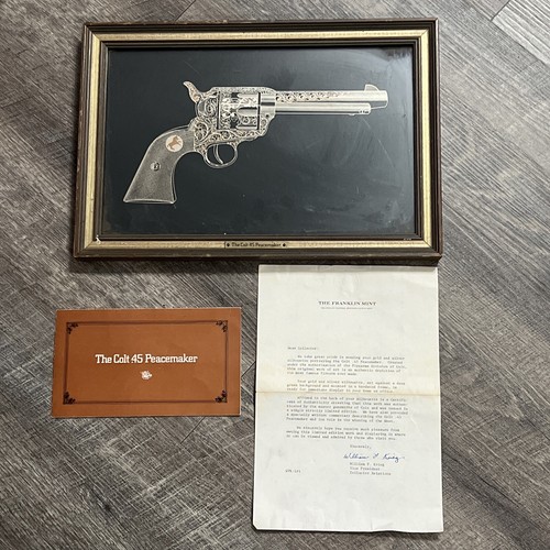 1979 Franklin Mint Colt .45 Peacemaker 24K Gold & Sterling Silver ...
