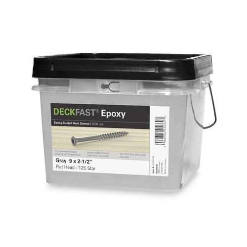 Starborn Deckfast Epoxy #9 X 2-1/2" Gray Screws for Pressure Treated ...