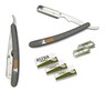 Stainless Steel Professional Straight Edge Barber Razor + 15 Astra ...