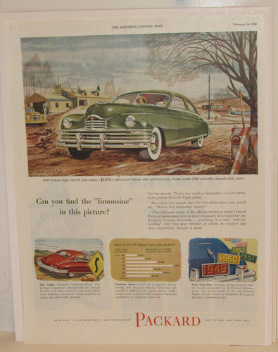 1949 Packard Original Magazine Ad | eBay