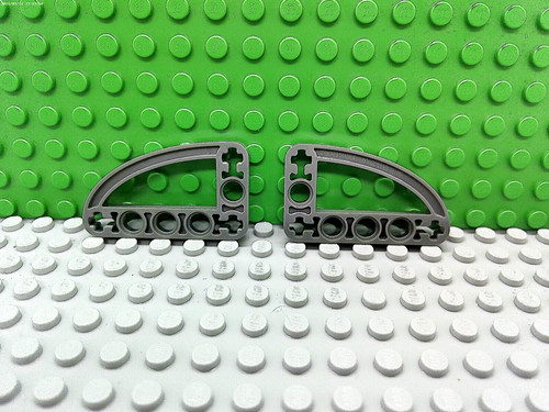 Lego 2 Dark Bluish Gray Technic 3x5 Thin Elliptical Liftarm NEW | eBay