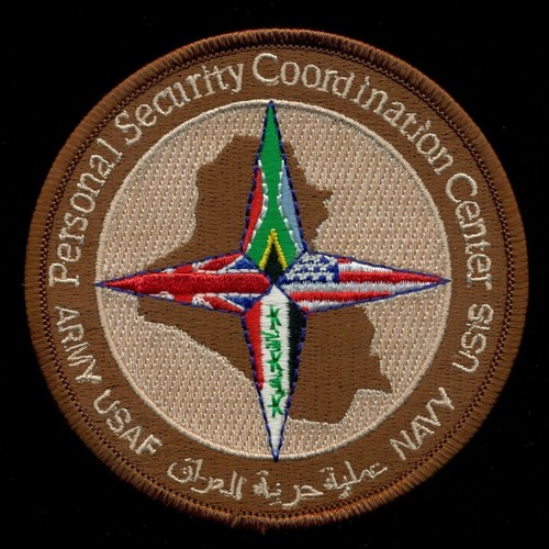 Joint USAF USN USMC Army PSCC Presidential Security Iraqi Baghdad Patch ...