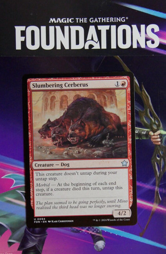 MTG FDN: Slumbering Cerberus (Creature Dog) Regular Uncommon 0094 ...