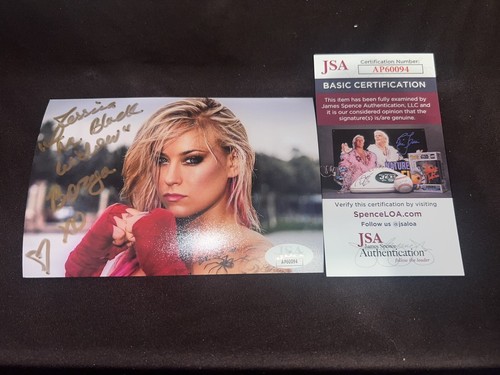 Jessica Borga Signed 4x6 Photo MMA Legend The Black Widow JSA Auth | eBay