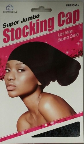 Super Jumbo Stocking Cap Black ( Smooth, Ultra-Stretch Texture, Ultra ...