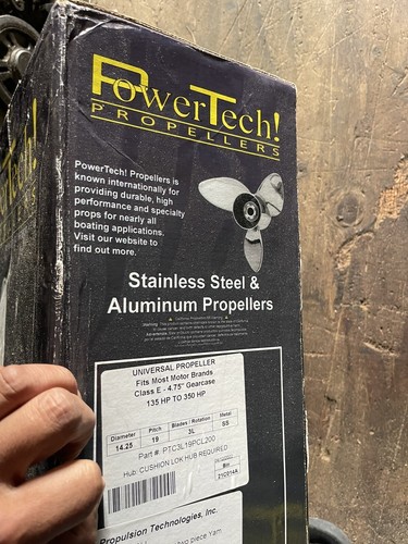 SS YAMAHA POWERTECH 14.25x19 LH 3B Stainless Steel Propeller | eBay