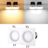 High Power LED COB Recessed Ceiling Light Dual Head Grille Lamp ...