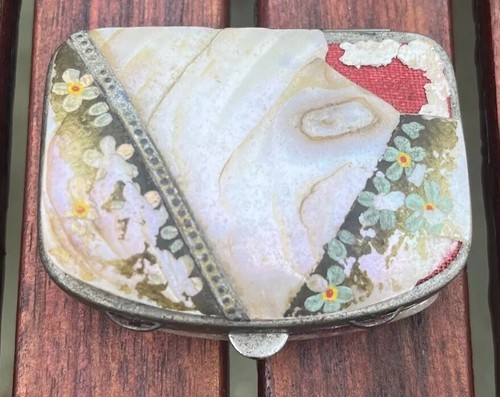Antique Victorian Abalone Mother Of Pearl Change Coin Purse Hand ...