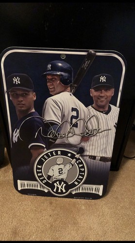 N.Y Yankees Derek Jeter 11x17 Plastic Sign MLB. “THE CAPTAIN” | eBay