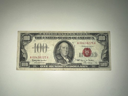 1966 100 dollar bill red seal | eBay