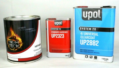 Victory Red Basecoat Paint GM WA9260 High Teck HFP450 & U-Pol UP2882 ...