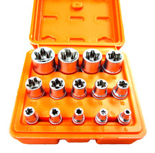 14 Pcs Torx Star Female Bit Socket Set 1 2 | Lowpi