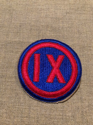 US Army WWII IX 9th Corps patch cut edge | eBay