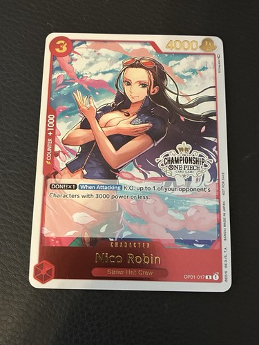 NICO ROBIN - One Piece OP01-017 - PROMO - Store Championship ...
