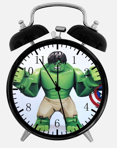 Lego Super Hero Hulk Alarm Desk Clock 3.75" Home Office Decor Y105 Nice ...