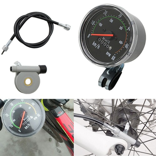 Waterproof Bicycle Bike Speedometer Analog Mechanical Odometer with ...