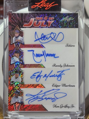 2025 Leaf Metal The 4 Of July Quad Auto Ichiro Johnson Griffey Jr Martinez 1/1 | eBay