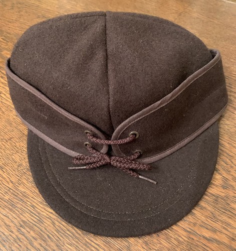 Vintage Langenberg Wool Railroad Cap, Brown, Size, 6-3/8 , Made in USA ...