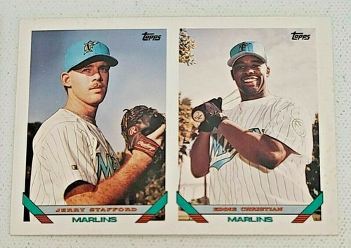 Jerry Stafford Eddie Christian Florida Marlins #683 MLB Baseball Future ...