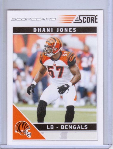 2011 Score Scorecard #61 Dhani Jones - Cincinnati Bengals | eBay