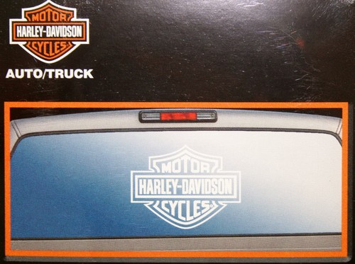 Harley-Davidson Shield Motorcycle Bike Rear Window Graphics Sticker ...