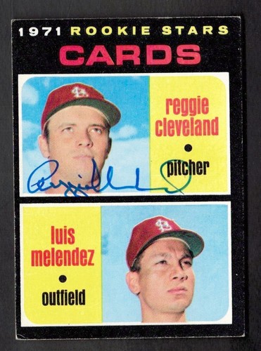 1971 Topps Reggie Cleveland Rookie Stars Card #216 Autograph Signed ...
