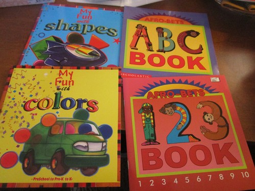 Afro-Bets & other Books (4) of Shapes, 123 Book, Book of Colors, ABC ...