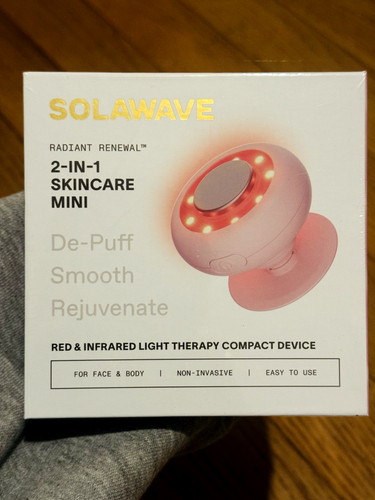 Solawave 2-in-1 Skincare Mini Red&Infrared Light Therapy Compact Device ...