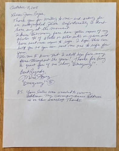 MARCO LOPEZ, 100% AUTHENTIC AUTOGRAPHED LETTER ! LEGENDARY ACTOR ! | eBay