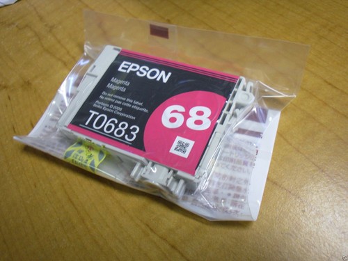 New ! Genuine Epson 68 T0683 Magenta High-Yd Ink Cartridge TO683 Epson ...