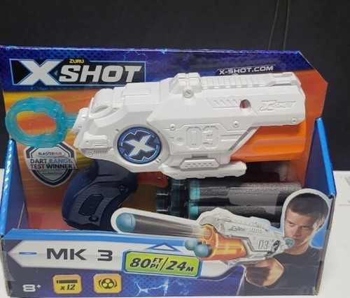 Zuru X Shot MK3 Includes 8 Foam Darts Boys Toy Gun New | eBay