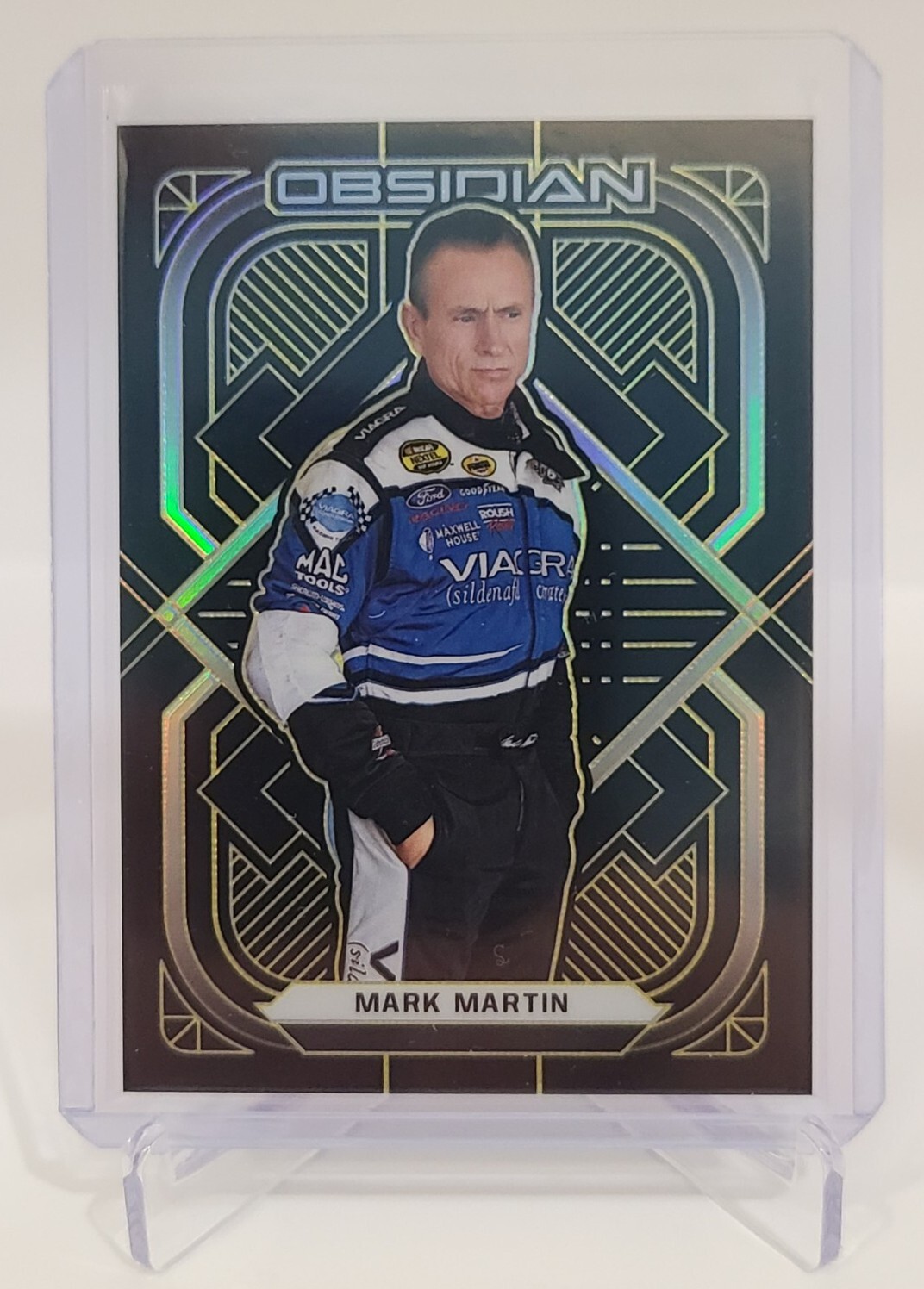 Mark Martin 2022 Chronicles NASCAR #22 Obsidian Electric Etch Yellow ...