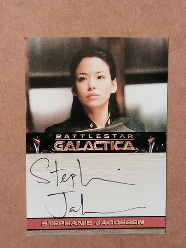 BATTLESTAR GALACTICA 4 STEPHANIE JACOBSEN AS KENDRA SHAW AUTOGRAPH CARD ...