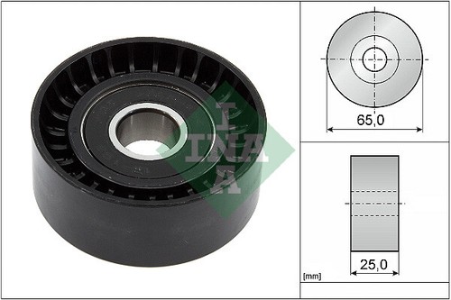 Deflection Guide Pulley V Ribbed Belt for Jeep ALFA ROMEO RAM Erb EHD ...