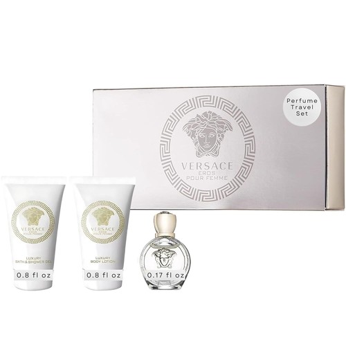 Versace Eros Pour Femme EDP 3pc Miniature Gift Set For Women | eBay