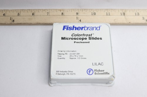 (72-Pk) Fisherbrand ColorFrost Disposable Microscope Slides 25mm x 75mm ...