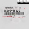 5252660040 Genuine Toyota RETAINER, FRONT BUMPER, LOWER NO.1 52526 ...