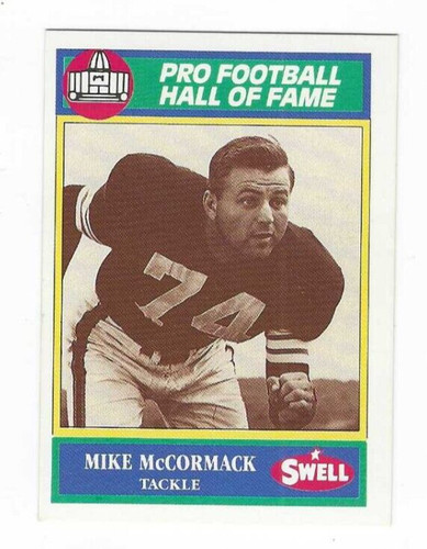 1990 SWELL PRO FOOTBALL HALL OF FAME MIKE MCCOMICK #125 | eBay