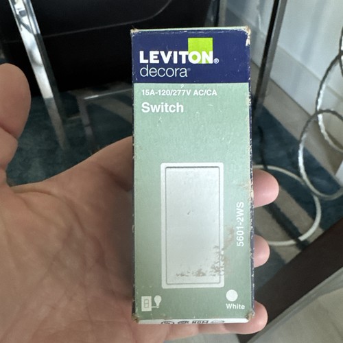 Leviton Decora 5601-2WS Rocker Switch in WHITE (15A 120/277V AC) | eBay