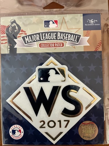 2017 OFFICIAL MLB WORLD SERIES EMBLEM PATCH HOUSTON ASTROS LOS ANGELES ...