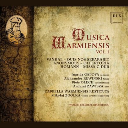 Jan Krtitel Vanhal Musica Warmiensis - Volume 1 (CD) Album (US IMPORT ...