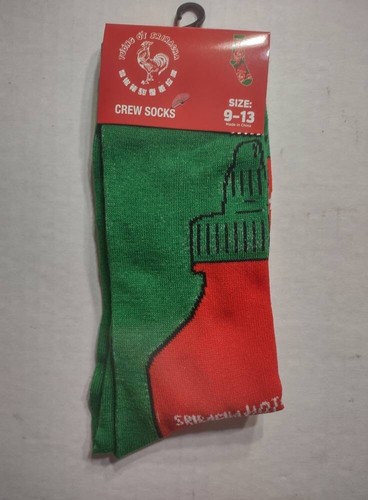 SRIRACHA HOT SAUCE - Men's crew socks - size 9-13 - NWT - FREE SHIPPING ...