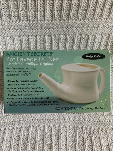 Neti Pot | Ancient Secrets Nasal Cleansing Pot | NEW Sealed in Box NETI ...