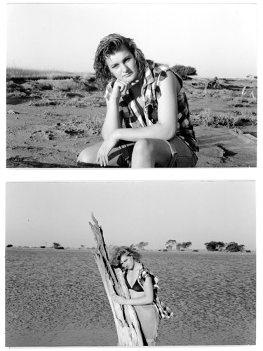 Susan modeling three springs salt flats WA photos 1988 | eBay