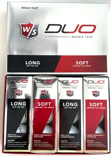 WILSON DUO DOZEN GOLF BALLS LONG AND SOFT NEW IN THE BOX C12 | eBay