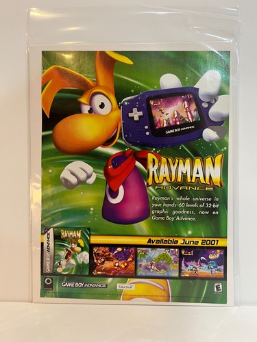 Rayman Advance - Promotional Magazine Ad - Nintendo - Gameboy Advance ...
