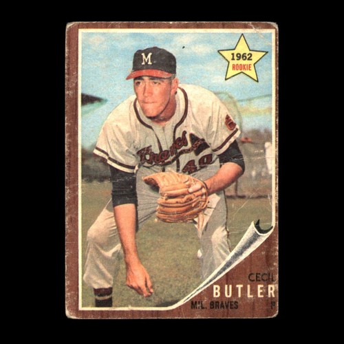 Cecil Butler 1962 Topps Milwaukee Braves #239 Vintage Set Filler! 2 | eBay