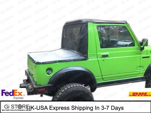 For Suzuki Samurai Replacement Soft Top With Deck Cover-Black Denim ...